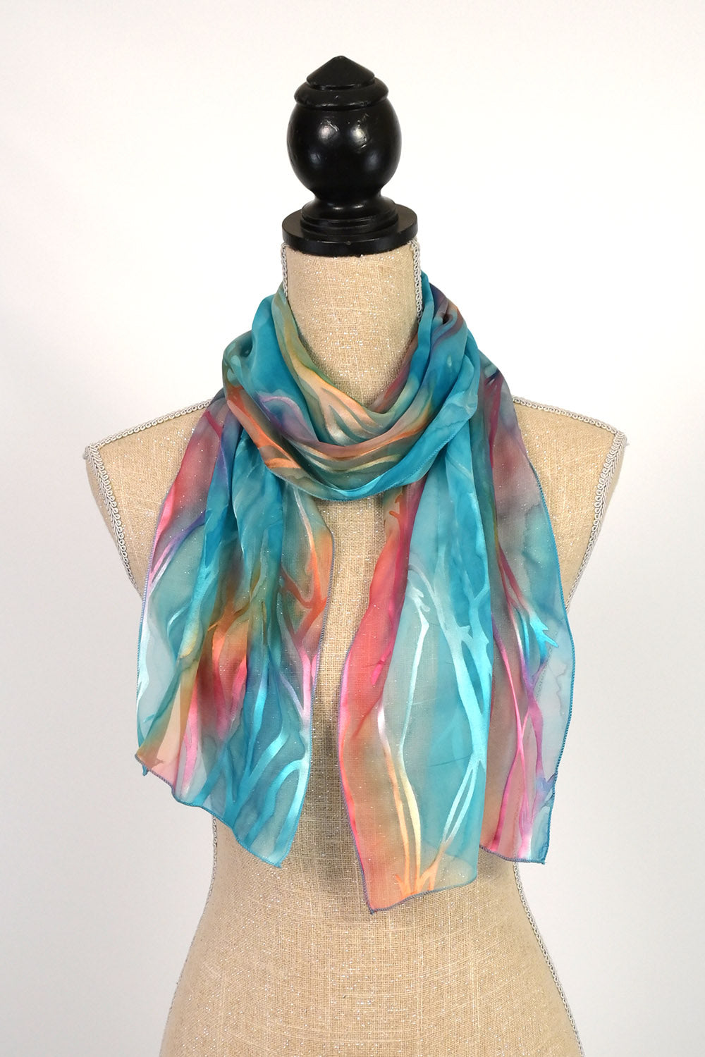 Etched Silk-Satin Fashion Scarves | Silk Concepts - Silk Concepts